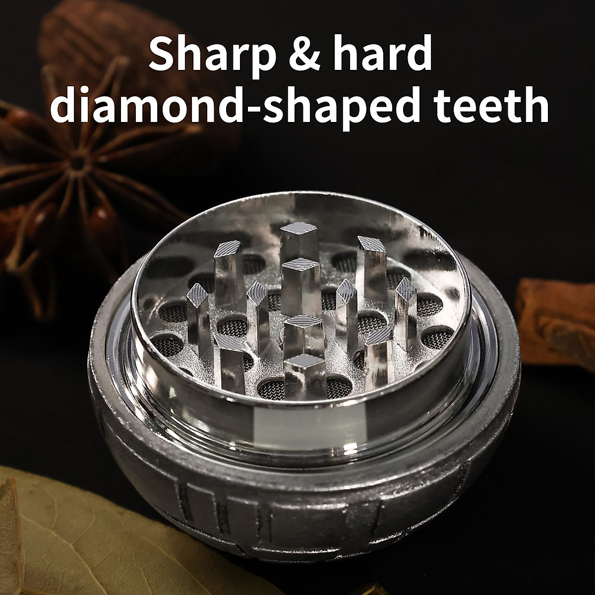 Generic Spice Grinder with Gift Box, 2.2, Silver