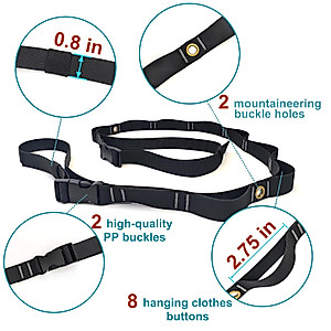 Car Clothes Hanger Bar, Adjustable Car Travel Clothesline, Travel Convenient Clothesline, Easy to Store Car Clothes Organizer for Small Cars, Vans, Hotels, Outdoor