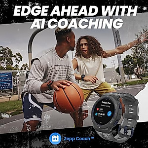 Amazfit Active Edge Smart Watch 46 mm, Rugged Sport & Fitness Watch, GPS, AI Health SCoach for Outdoor, Workouts & Exercise, 16 Days Battery, 130+ Sports Modes, Android iPhone Compatible, Mint Green