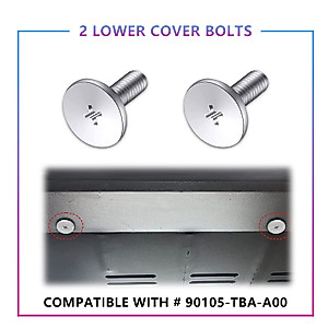 neynavy 8 PCS Lower Engine Cover Bolt Pin Screws, Radiator Engine Access Cover Pin, Lower Engine Cover Bolt Radiator Access Cilps, Suitable for Accord Civic CRV (Silver)