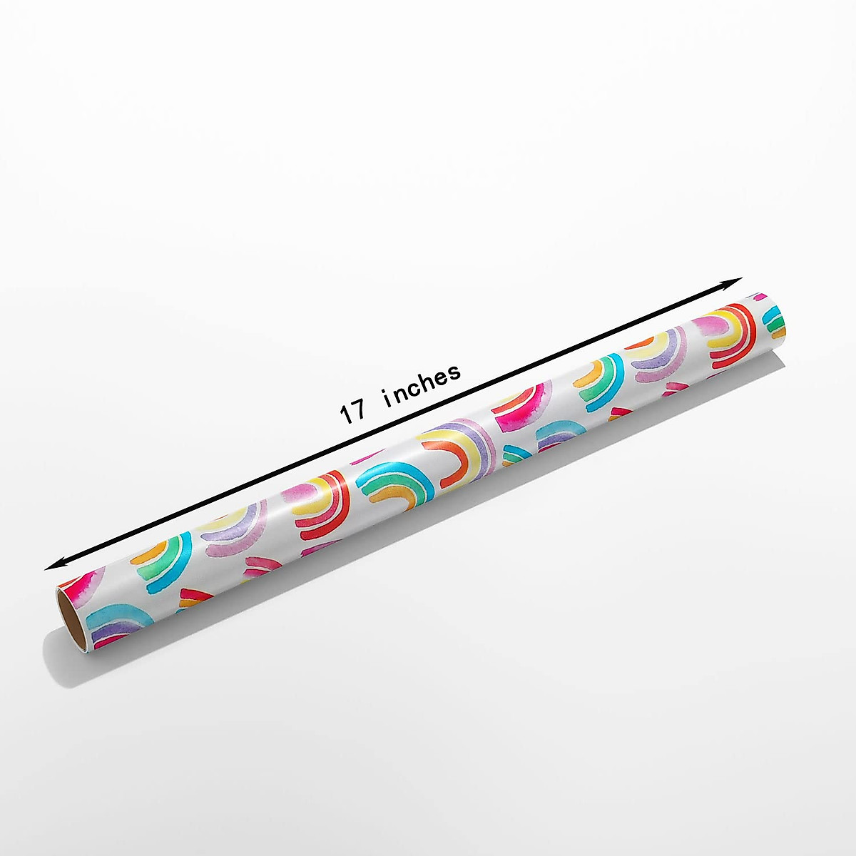 CC wonderland zone Wrapping Paper Roll,Rainbow Gifts Wrapping Paper，Birthday Wrapping Paper,3 Rolls,(17 inch x 9.8 ft)/Roll