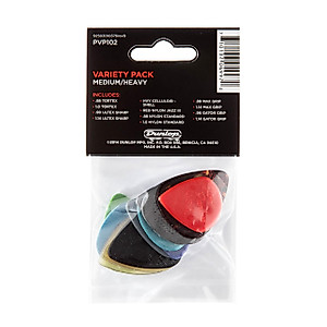 Dunlop PVP102 Pick Variety Pack (12 Picks assorted) Medium/Heavy
