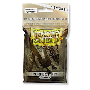 2 Packs Dragon Shield Inner Sleeve Smoke Standard Size 100 ct Card Sleeves Individual Pack