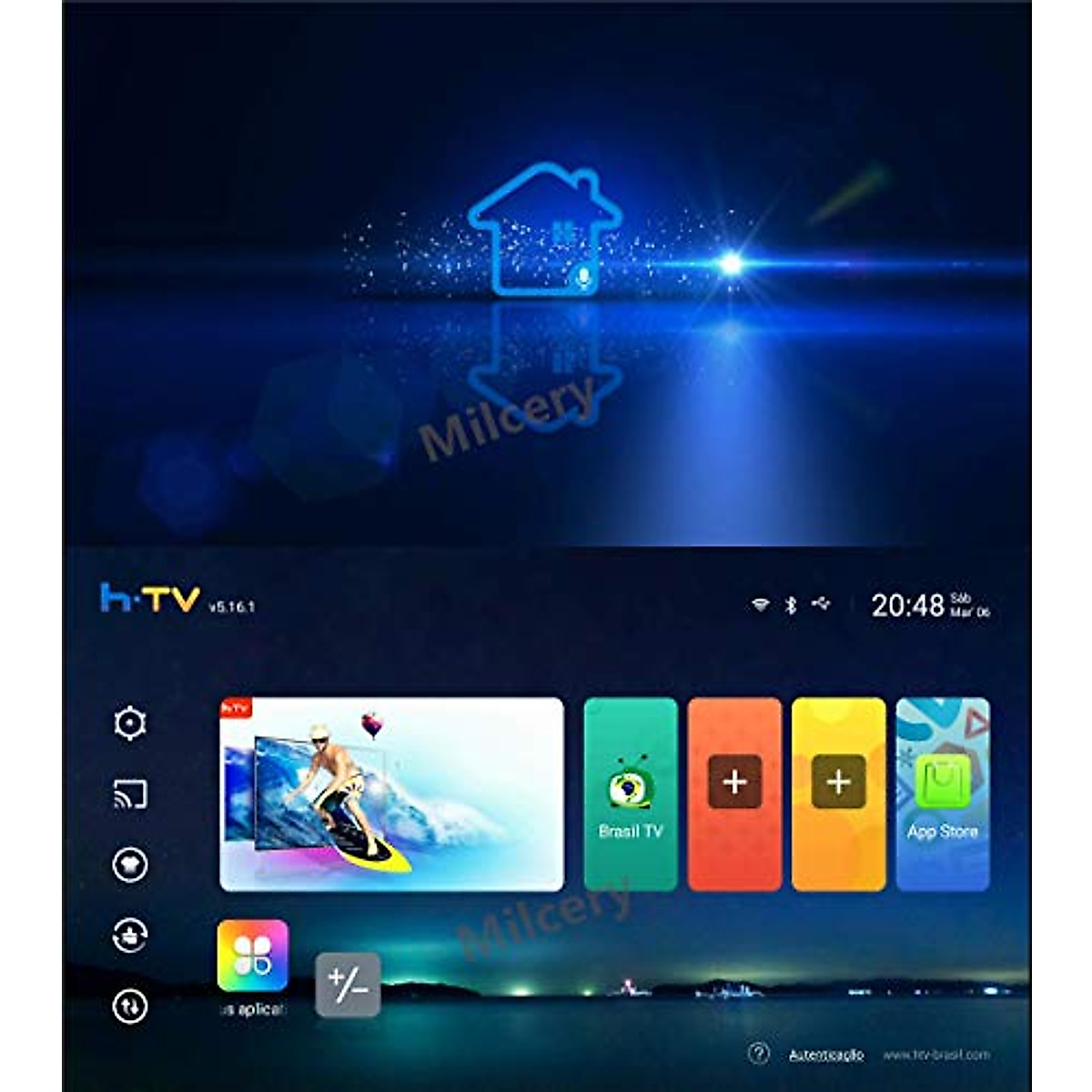 2023 HTV 7 Box Brazil H.TV7 H7 TV Brazil New Version Brazilian TV Box Support WiFi 2.4GHz/ 5GHz 4K UHD HDR Bluetooth 4.2