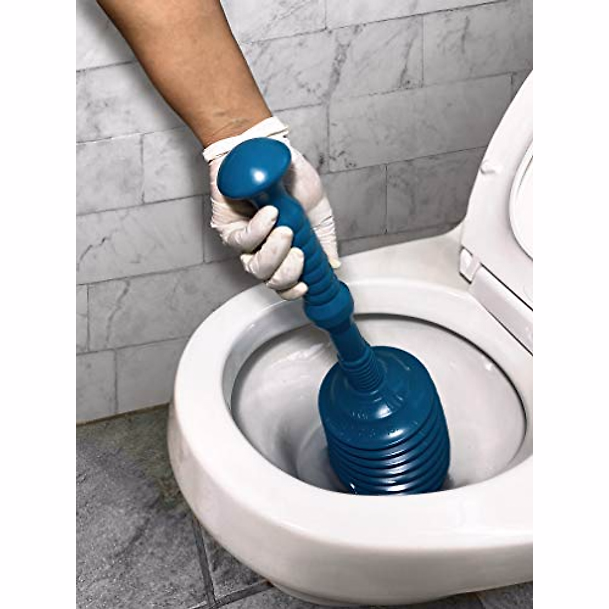 Master Plunger MP200 Sink & Drain Plunger for Kitchen Sinks, Bathroom Sinks, Showers, Bathtubs, and Waste Pipes. Strong Heavy Duty Design with Large Bellows Commercial & Residential Use, Teal