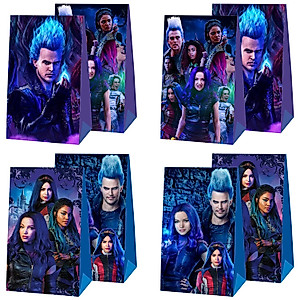 Vibbint Descendants Party Supplies, 12pcs Goodie Bags for Birthday Party Decorations