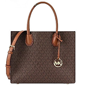 Michael Kors Mercer Large Brown Convertible Tote Bag