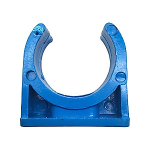 1/2inch PVC U Shaped Pipe Fitting Clamps Clips Water Tube Holder for Water Supply Blue 50pcs (20mm blue)