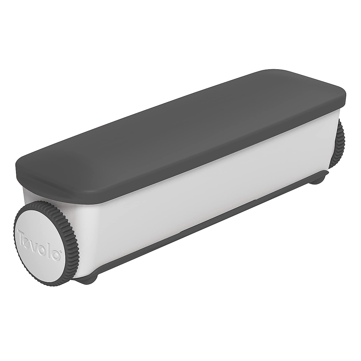 Tovolo Rolling Duster Easy-to-Use Sifter & Spreader, Spreader Baking Accessory for Bread Making & Cookie Cutting, Alternative Flour Sifter & Duster, Medium, Charcoal