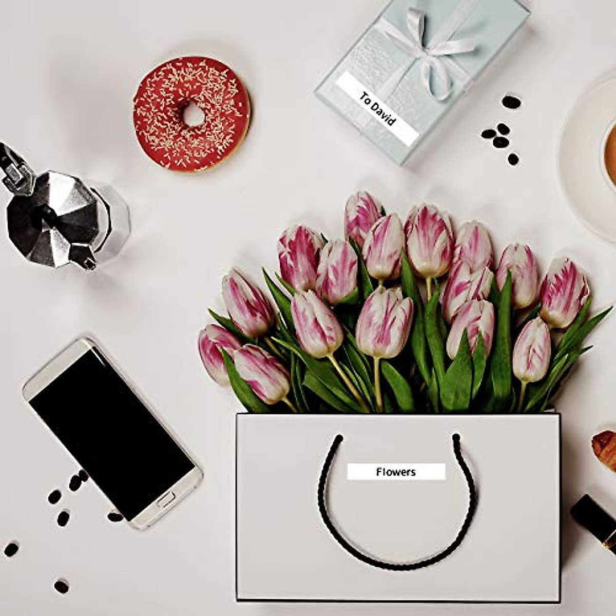 P-Touch M Tape M231 MK231 M-K231 Label Tape Cartridge Compatible with Brother P Touch Label Maker PT-M95 PT-90 PT-70BM PT-65 PT-85 PT-70,PT-70SR Black on White 0.47 Inch x 26.2 Feet(12mm x 8m) 4-Pack