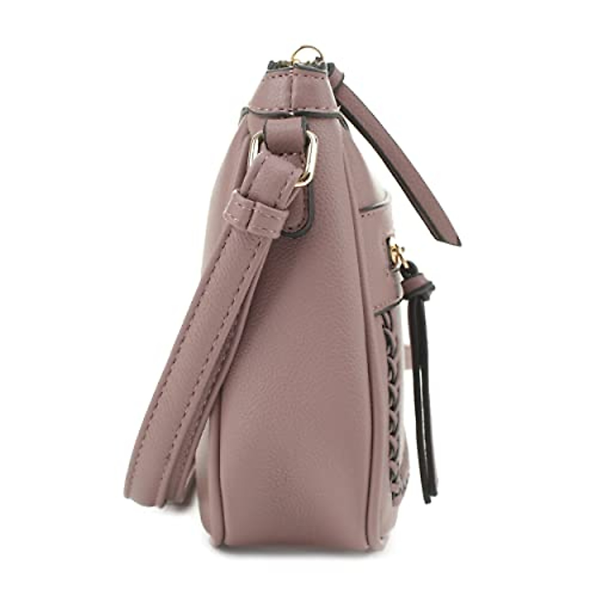 Emperia Elva Small Whipstitch Vegan Leather Crossbody Bags Shoulder Bag Purse Handbags for Women - MV