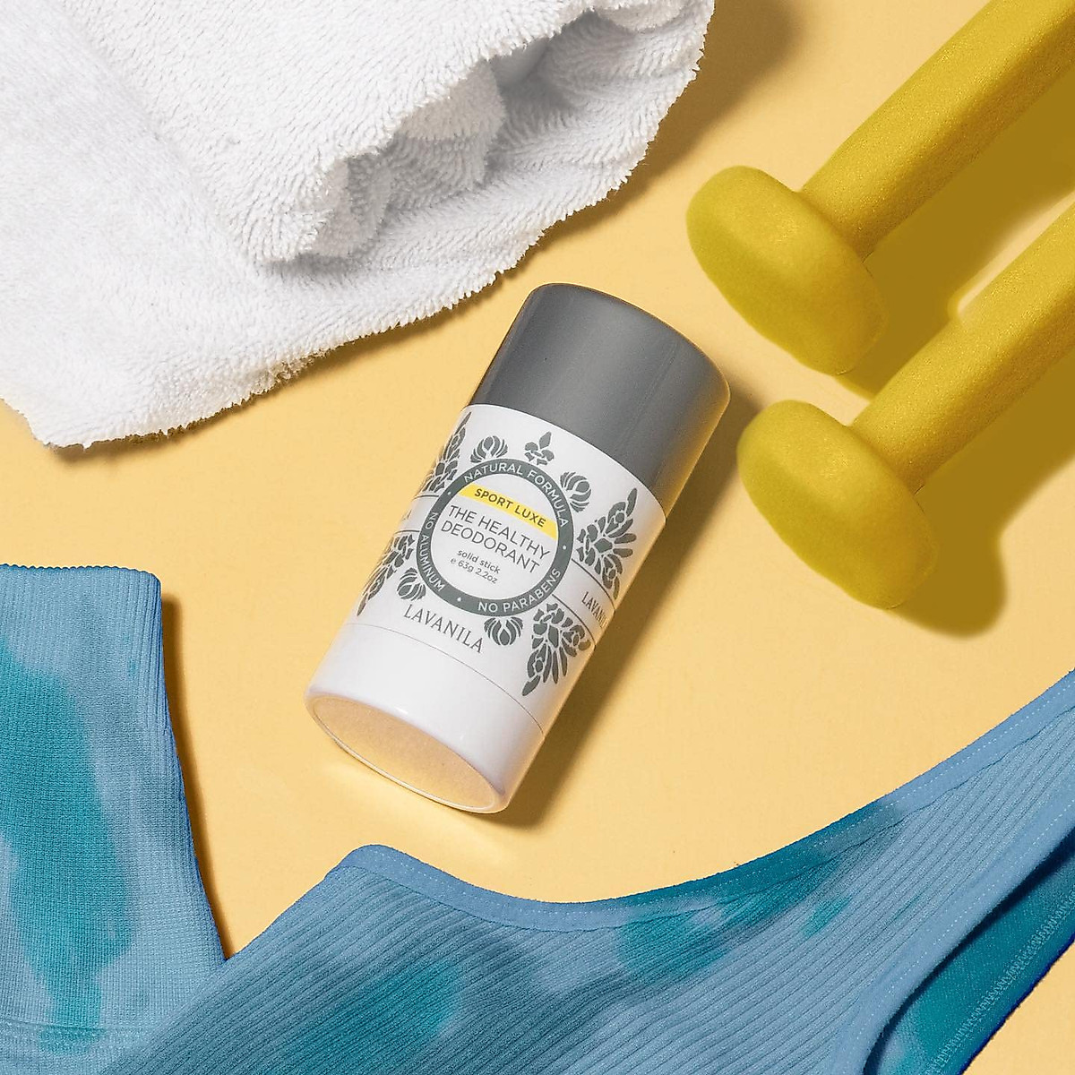 Lavanila Sport Luxe (2-Pack) Aluminum-Free Solid Stick Deodorant for Men & Women - Vegan, Clean, and Natural (2.2 Ounce Each)