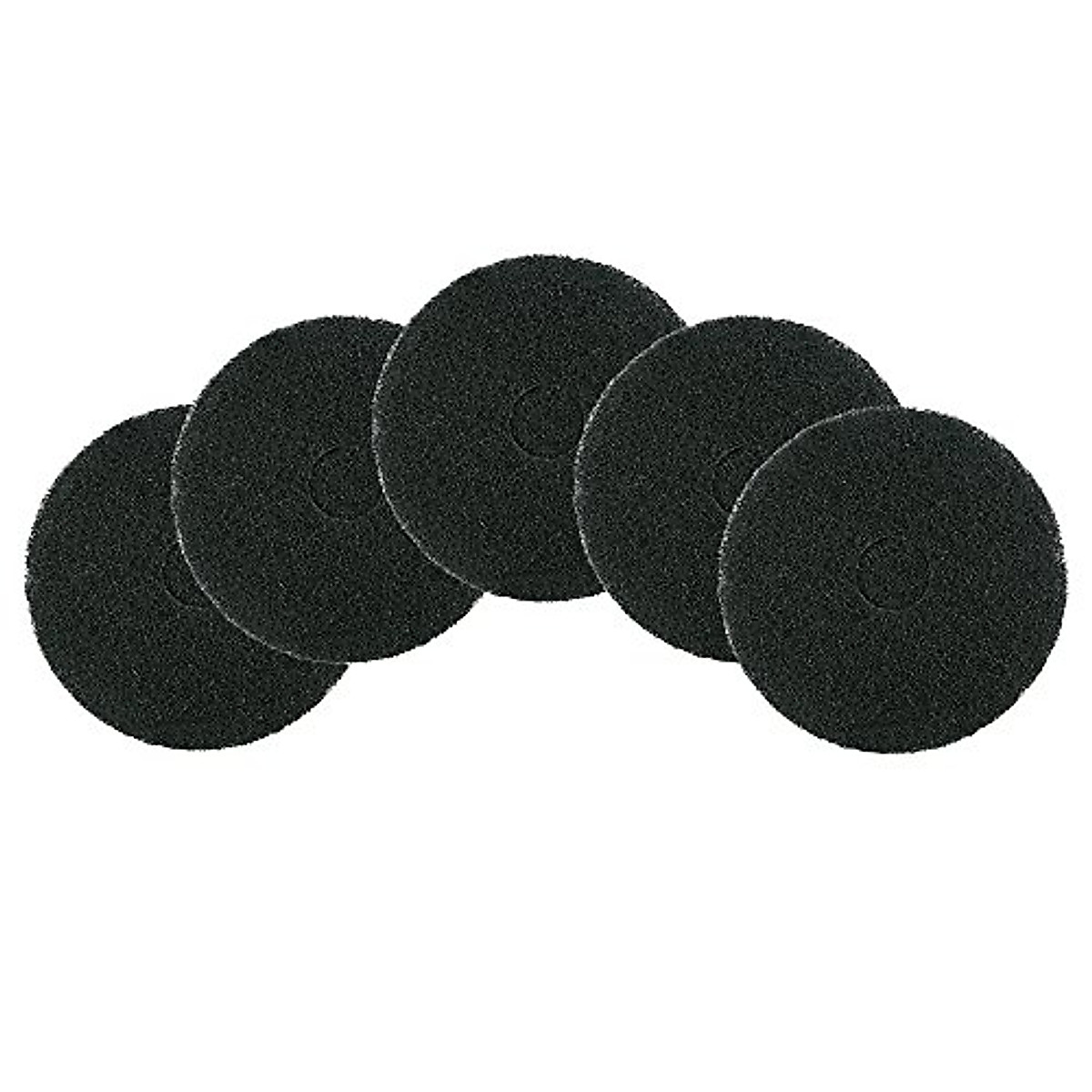 Mercer Industries 45015B - 15" Black Floor Maintenance Pads (Pack of 5)