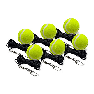 TaktZeit Tennis Balls with String Spare Balls for Tennis Trainer Tennis Balls for Rebound Baseboard Self Tennis Training Tool