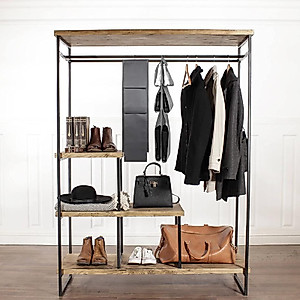 Audoloku Hanging Boot Storage Shoe Rack for Closet Organizers and Storage Hanging Boots Organizers Dust Cover with 6 Pockets for Boots, Gray