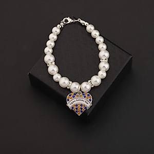 UJIMS SigmaRho Sorority Bead Bracelet SigmaRho Inspired Gift Greek Sorority Jewelry for Women (SigmaRho Sorority Bead Bracelet)