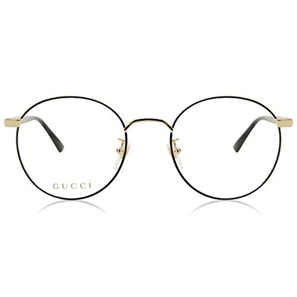 Gucci GG0297OK Trendy Round Metal Eyeglasses 52mm