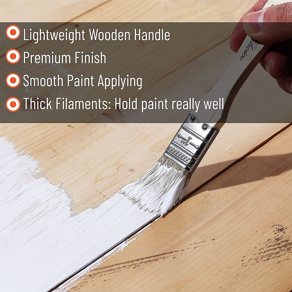 Bates- Chip Paint Brushes, 1 Inch, 96 Pack, Chip Brush, Brushes for Painting, Paint Brushes, Stain Brushes for Wood, Natural Bristle Paint Brush, 1 Inch Paint Brush, Chip Paint Brushes for Paint