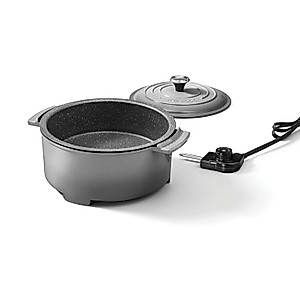 Starfrit 024424-002-0000 The Rock 3.2 Quart Electric Casserole, Grey
