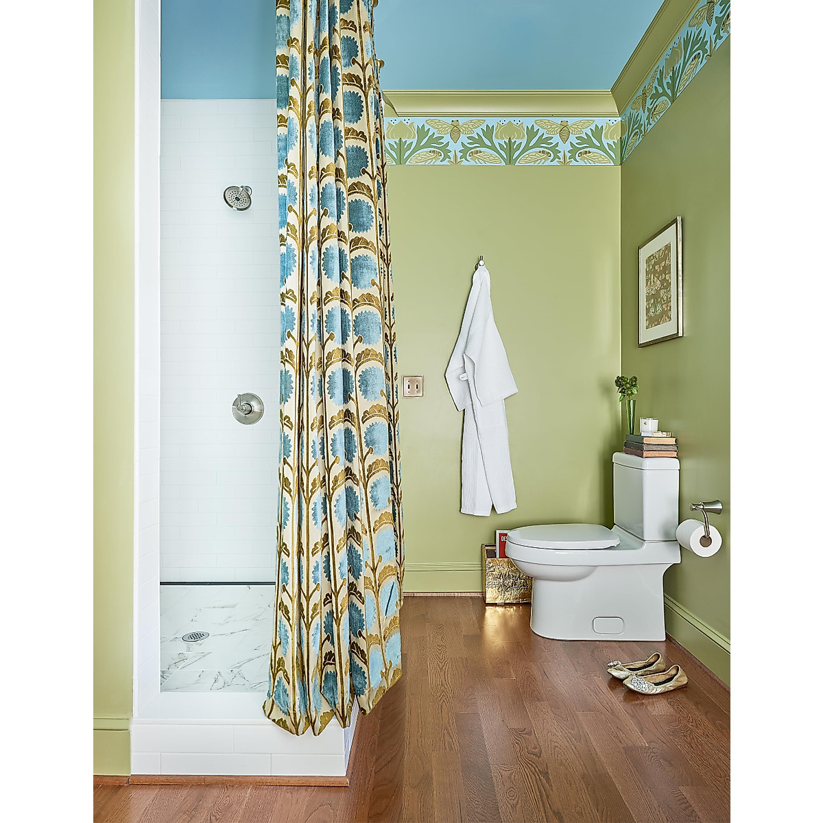 hansgrohe Joleena 6-inch Showerhead Transitional 1-Spray Full with QuickClean in Brushed Nickel, 04780820, 1.75 GPM