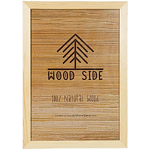 Rustic Wooden Poster Picture Frame 16x20 - Natural Solid Eco Distressed Wood for Wall Mounting Barnwood Photo Frame