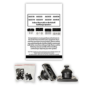 Acoustic Audio AA321B Mountable Indoor Speakers 400 Watts Black Bookshelf Pair