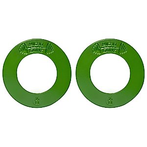 Micro Gainz Multi-Color Calibrated Fractional Weight Plates Set of 2 Pieces, Choose Set (.25LB-1LB), Designed for Olympic Barbell Weights for Strength Training, Made in USA (Green .25 lb)