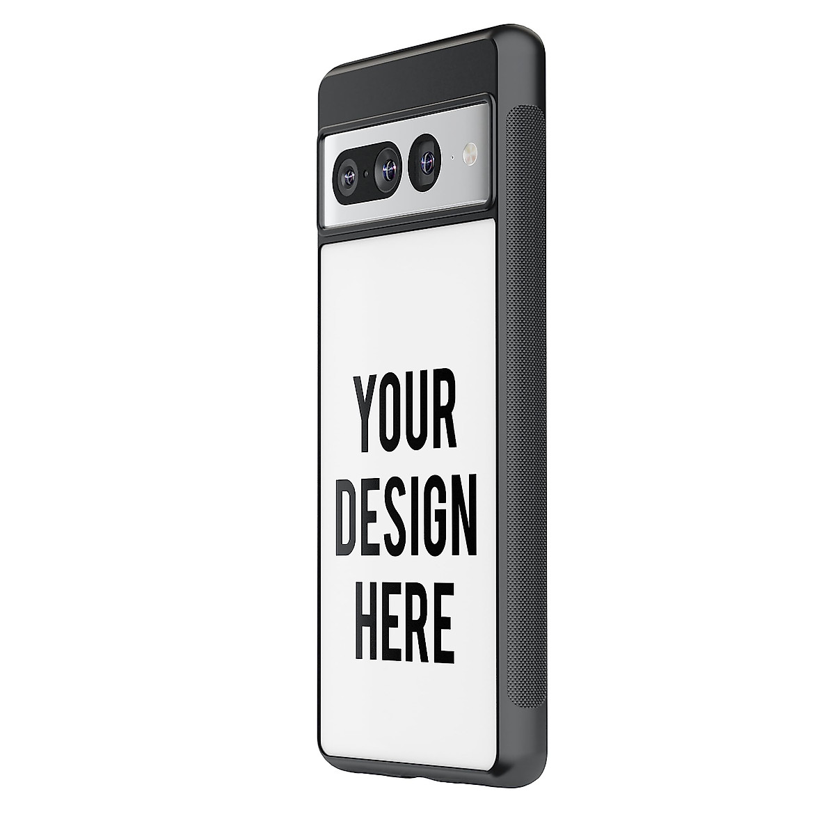 Upload Your Image | Make Your Own Black Rubber Phone Case Compatible With Google Pixel 8, 8 Pro, 8a, 7a, 7, Pixel 7 Pro, Pixel 6a, 6 Pro, 6, 5, 4a 5G, 4a 4G, 4, 4 XL, 3a, 3a XL, 3, 3 XL, 2 XL