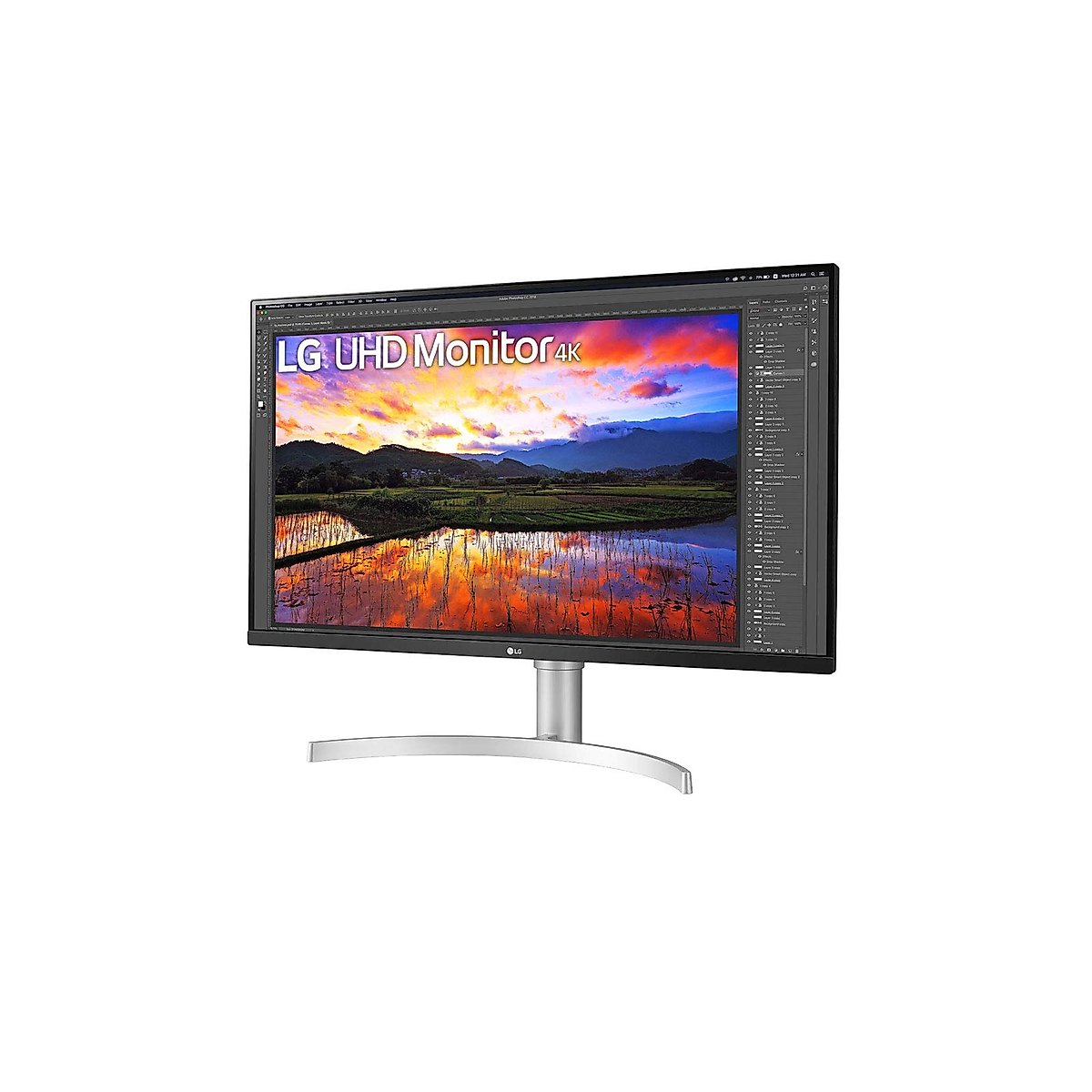 LG 31.5” HDR10 IPS UHD 4K Monitor (3840x2160) with DCI-P3 95% (Typ.), AMD FreeSync, Dynamic Action Sync, Black Stabilizer, MAXX Audio & Ergonomic Design (32BN67U-B)
