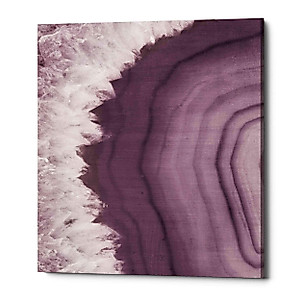 Epic Graffiti 'Agate Geode I PLUM' by Wild Apple Portfolio, Canvas Wall Art, 26"x30"