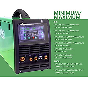 2021 Everlast PowerMTS 251Si Pulse MIG TIG Stick 250amp 110v/220v Multi Process Welder