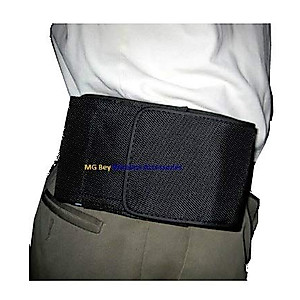 Mgbca Nylon, Tablet Sleeve Pouch, Extended Vertical Black Holster Pouch Case W/Fixed Belt Clip fits Amazon Kindle Fire 6.0 Inch 4th Gen Tablet