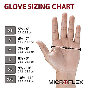 Microflex MF-300-XL Extra Large Diamond Grip Latex Gloves 100 Count
