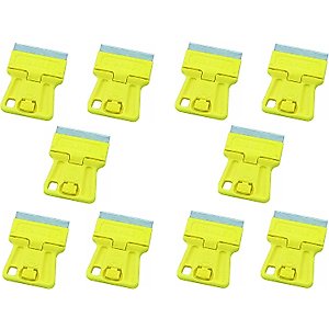 Stanley 28-100 1-3/16" High Visibility Mini Razor blade scraper (10 Pack)