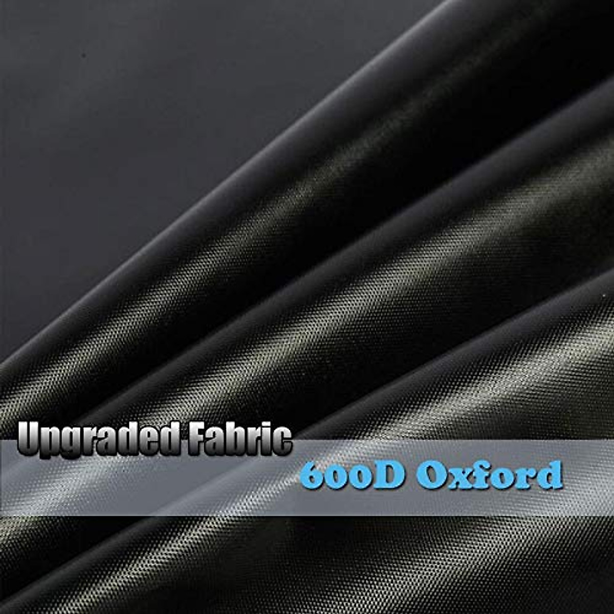 Himal Outdoors Pro Lawn Mower Cover - Heavy Duty 600D Polyester Oxford, Waterproof, UV Resistant, Universal Size Tractor Cover Fits Decks up to 54’’ with Storage Bag, Black