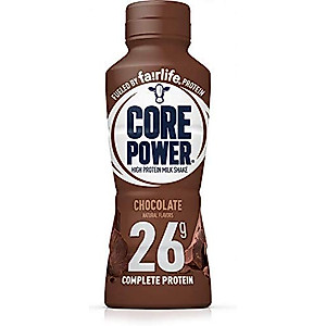 Core Power by Fairlife High Protein, 26g Protein, 3 Flavor Variety Pack, Milk Shake, 14 oz (Pack of 6)