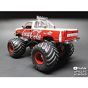 AMT Skill 2 Model Kit Chevrolet Silverado Monster Truck Coca-Cola 1/25 Scale Model