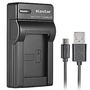 Kastar Slim USB Charger for Sony Cybershot DSC-HX5V, DSC-HX9V, DSC-W30, DSC-W35, DSC-W50, DSC-W55, DSC-W70, DSC-W80, DSC-W290, DSC-H10, H20, H50, H55, H70, H90 Camera Battery+ More Cameras