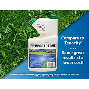 Liquid Harvest Mesotrione - 32oz - Mesotrione Concentrate (Compare to Tenacity) - Pre and Post-Emergent Weed Killer for Lawn and Turf Grasses