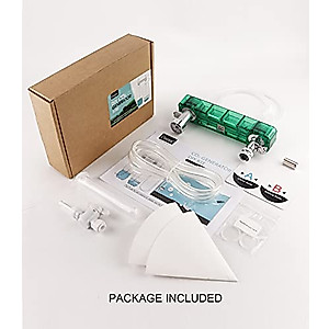 Clscea DIY CO2 Generator System Kit with Safety Valve 1 Second Quick Reaction for Aquarium Plants Integrated Design