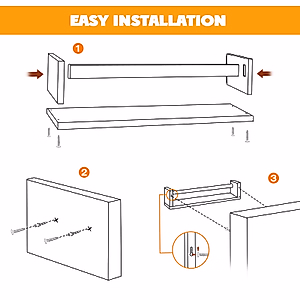 Woodever Nursery Book Shelves Set of 4, 16 Inches Kids Bookshelf, Book Shelf for Kids Room, Floating Shelves for Wall Nursery, Book Storage for Kids, for Bedroom and Palyroom Decor.