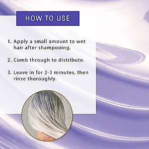 Rene Furterer OKARA SILVER Toning Conditioner, Purple Conditioner for Blonde, White, Grey, Silver, Pastel Hair, 5 fl oz