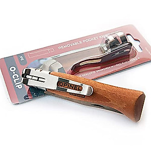 O-Clip Deep Carry Pocket Clip Compatible with Opinel® No8 and Slim Knives