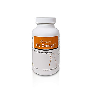 VetOne 03 Omega Soft Gel 60 Count Caps for Large Dogs