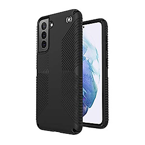 Speck Products Presidio2 Grip Samsung Galaxy S21 5G Case, Black/Black/White