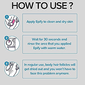 Epify Hair Removal Cream for Men and Women For Intimate/Private Area, Pubic & Bikini, Sensitive Skin, 8.45 Fl Oz