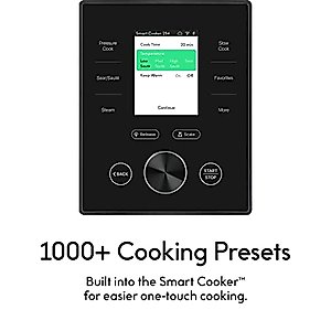 CHEF iQ Pressure Cooker with WiFi and Built-in Scale - Easy-to-Use 10-in-1 Multicooker with 1000+ Guided Recipes - Instant Meals for Foodies - 6 Quart - Family Size