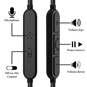 GEEKRIA Audio Cable with Mic Compatible with Bose QuietComfort SE QC45 QC35 II ANC700 QuietComfort Ultra Headphones Cable, 2.5mm to 3.5mm Replacement Stereo Cord with Inline Microphone (4ft/1.2m)