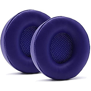 Adhiper Replacement Earpads Solo pro Replacement Ear Pads Ear Cushion is Compatible with Solo pro Headphones (Dark-Blue)