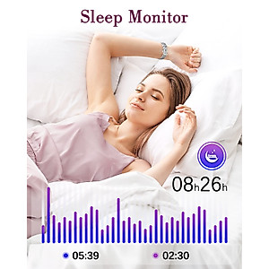 SHANG WING Smart Watches for Women Compatible with iPhone Android Phones, LYNN2 Women's Watch Fitness Tracker Watch Reloj para Mujer with Heart Rate Monitor Pedometer Sleep Tracker Waterproof Gray